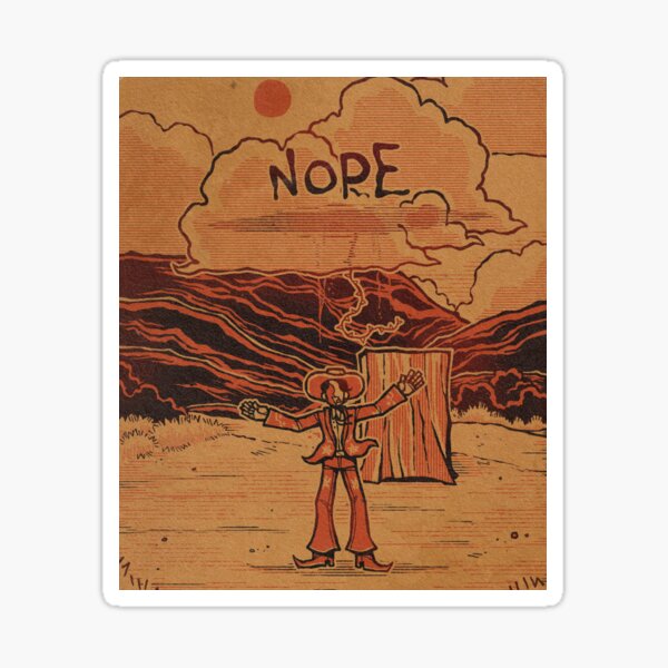 "NOPE MOVIE" Sticker for Sale by NataliArts | Redbubble