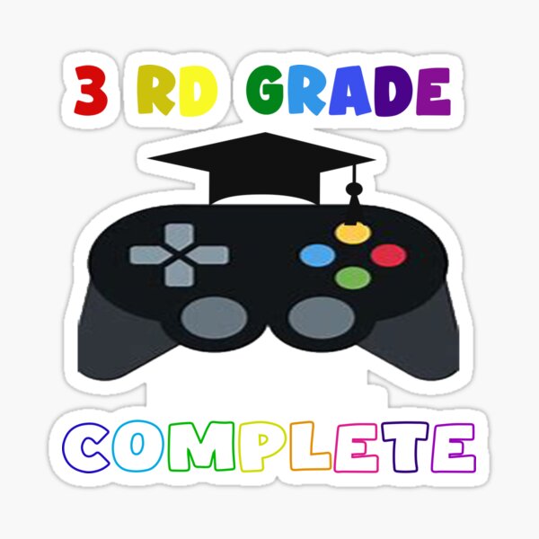 " 3Rd Grade Level Complete Last Day Of School Graduation " Sticker for ...