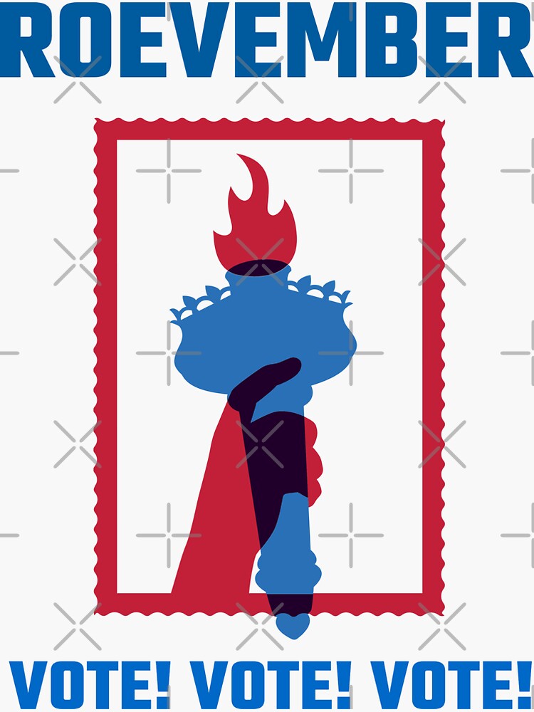 "ROEVEMBER Roe v. Wade" Sticker for Sale by VBRIdesings | Redbubble