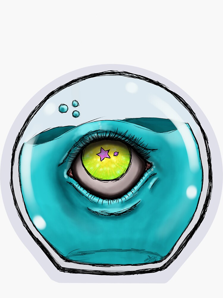 "Eye jar" Sticker for Sale by DyesAwesomeShop | Redbubble