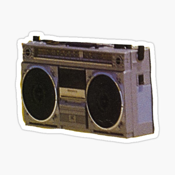 "Retro Boombox" Sticker for Sale by twomen | Redbubble