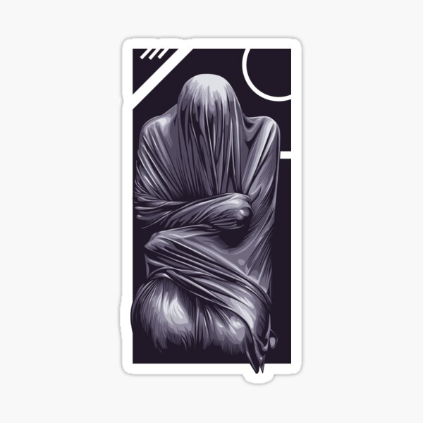"dark aesthetic illustration" Sticker for Sale by cryptoartdesign ...