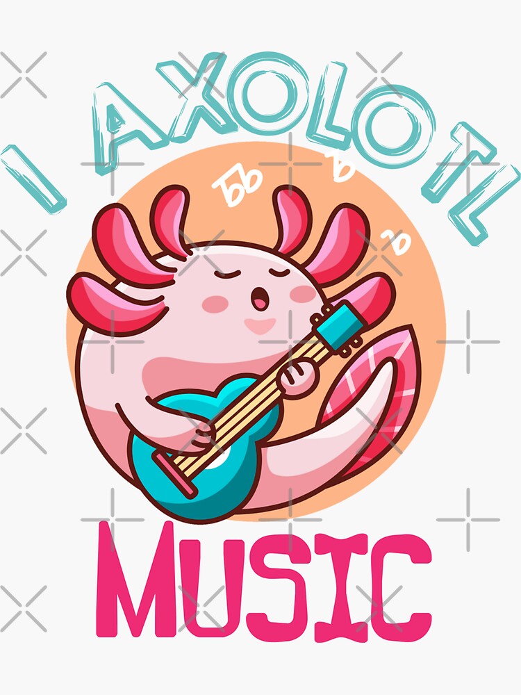 " i axolotl questions" Sticker for Sale by DjOzeF | Redbubble