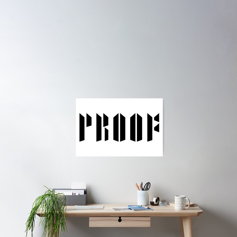 "BTS PROOF Logo " Poster for Sale by Niyuha | Redbubble
