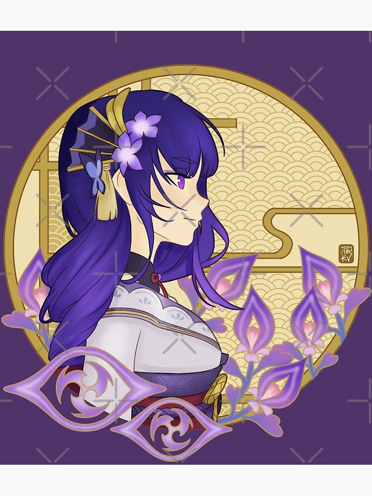 "Raiden Ei, Genshin Impact" Art Print for Sale by Morkerav | Redbubble