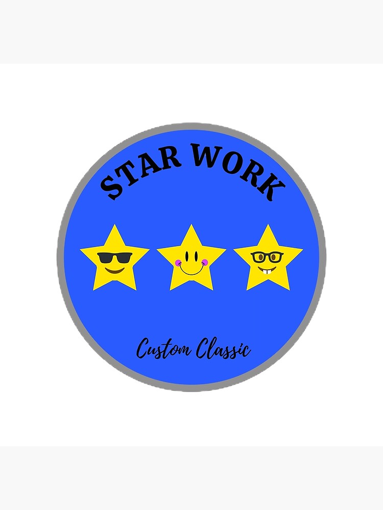 "Star Work The Best Teacher Blue Design" Poster for Sale by BestTeacher ...