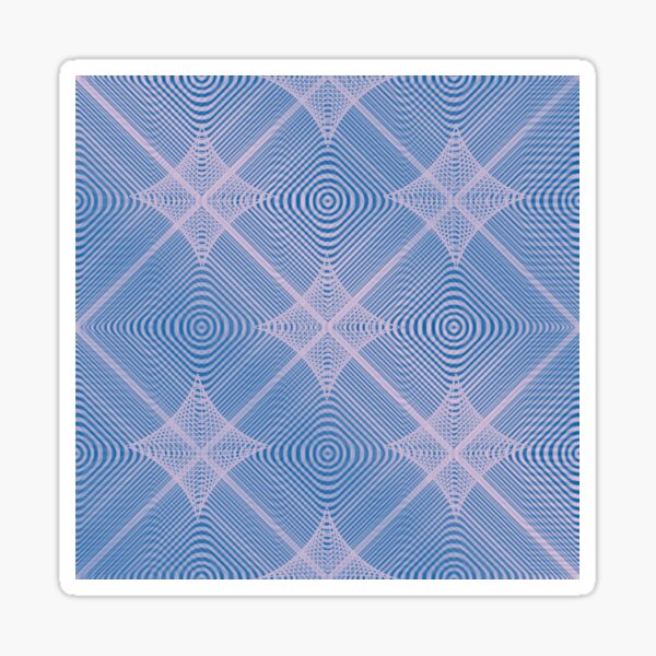 "Pink and Blue Spiral Line Pattern" Sticker for Sale by sfpatterns ...