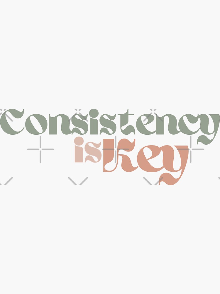"Consistency Is Key Skincare Esthetcs" Sticker for Sale by ...