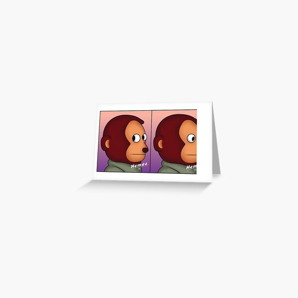 "Akward Monkey Meme Sticker" Greeting Card for Sale by MemesInkPh ...