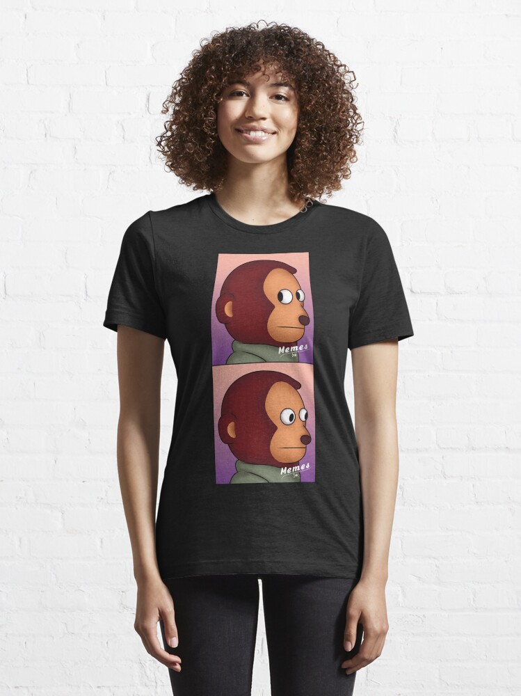 "Akward Monkey Meme Sticker" T-shirt for Sale by MemesInkPh | Redbubble ...