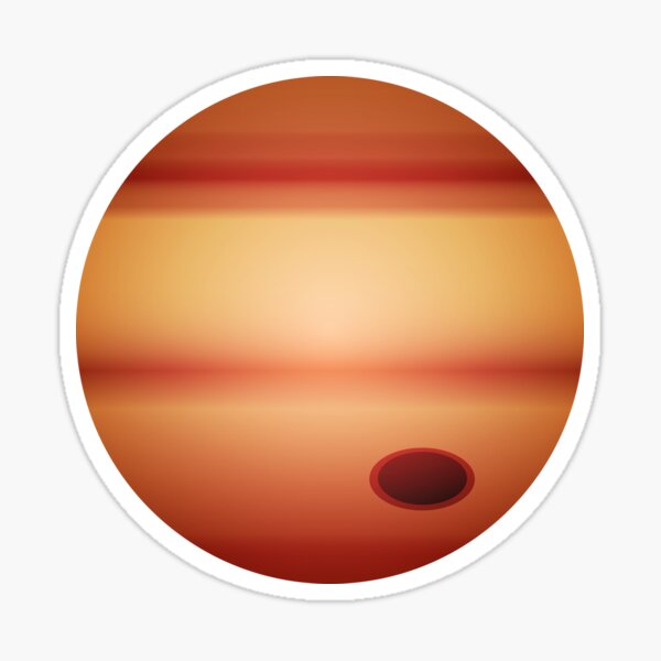 "Jupiter "Gas Giant", Jovian Planet in Our Solar System" Sticker for ...