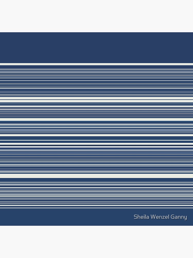 "Classic Blue Stripes Design" Sticker for Sale by SheilaWenzel | Redbubble