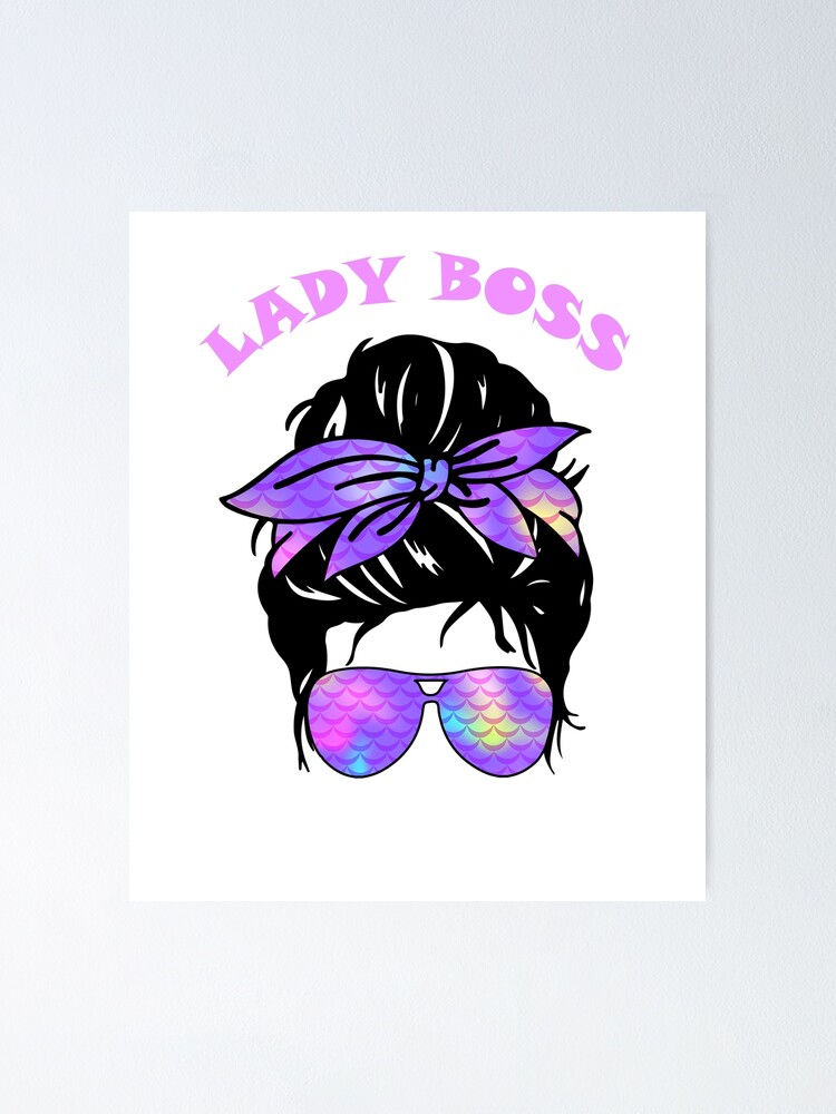 "LADY BOSS - vielot vibes" Poster for Sale by PRINYOS | Redbubble