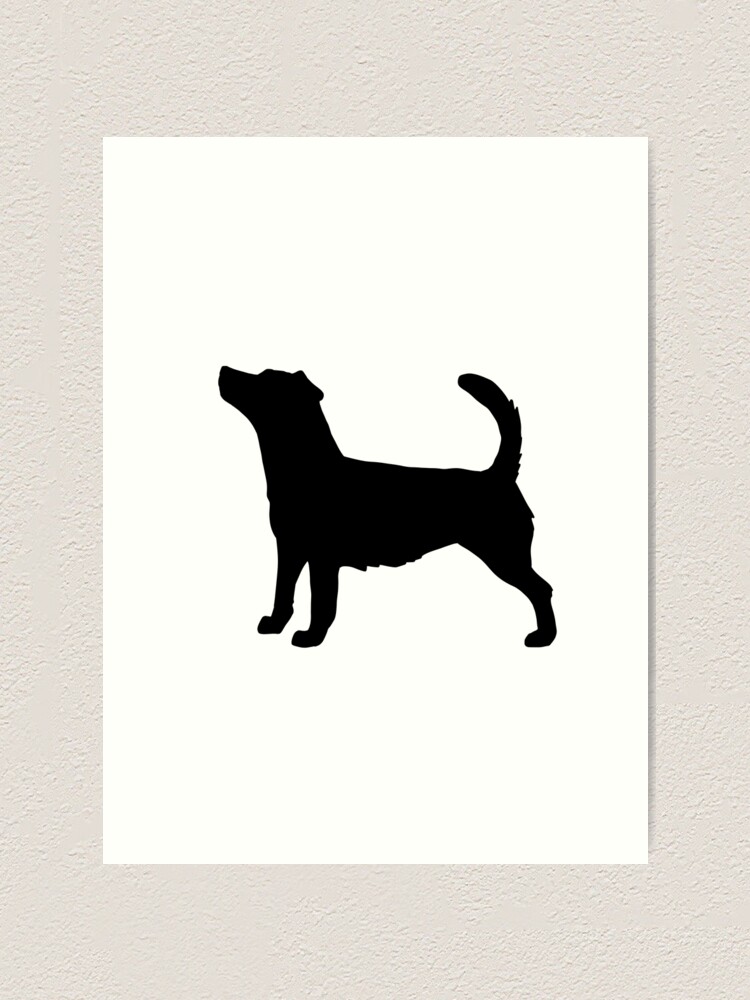 "Jack Russell terrier silhouette, simple Jack Russell design " Art ...