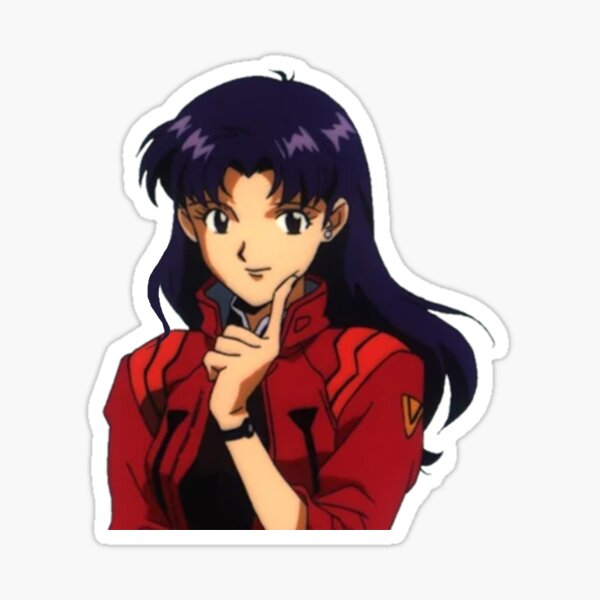 "Misato Katsuragi" Sticker for Sale by kawaiicrossing | Redbubble