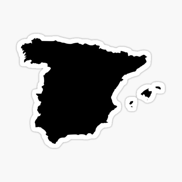 "map of Spain" Sticker for Sale by liro52 | Redbubble