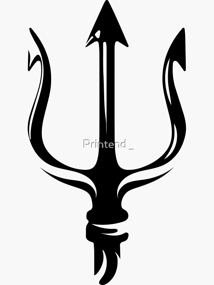 "Trident | Aesthetics Club" Sticker for Sale by Dilic | Redbubble