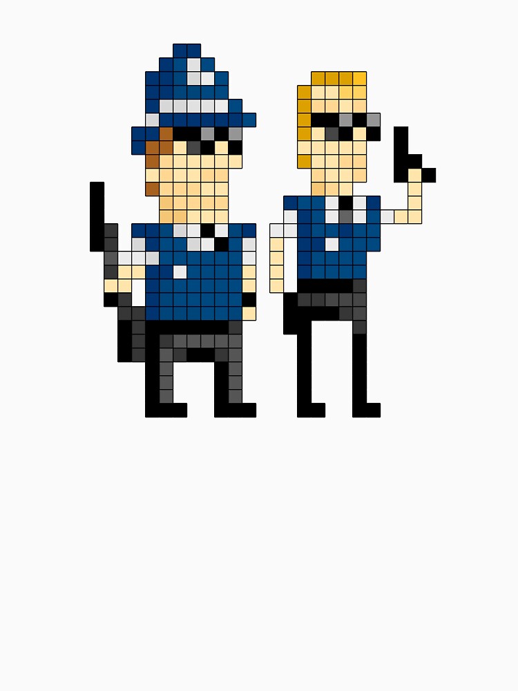 "Hot Fuzz - Pixel Art" T-shirt for Sale by NineLineMan | Redbubble ...