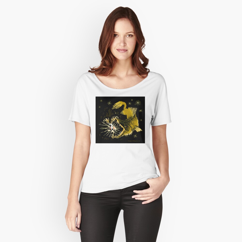 "Thaumatichthys binghami anglerfish" Sticker for Sale by jomajaba ...