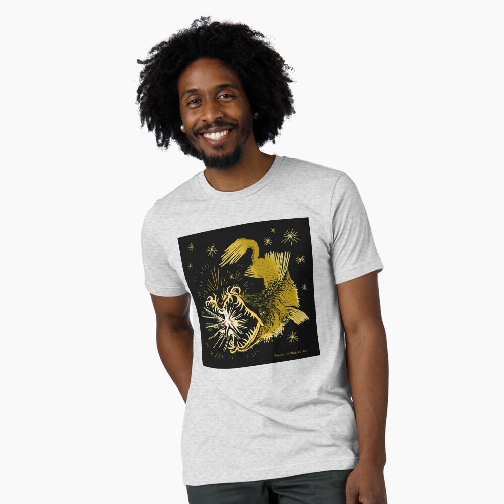 "Thaumatichthys binghami anglerfish" Sticker for Sale by jomajaba ...