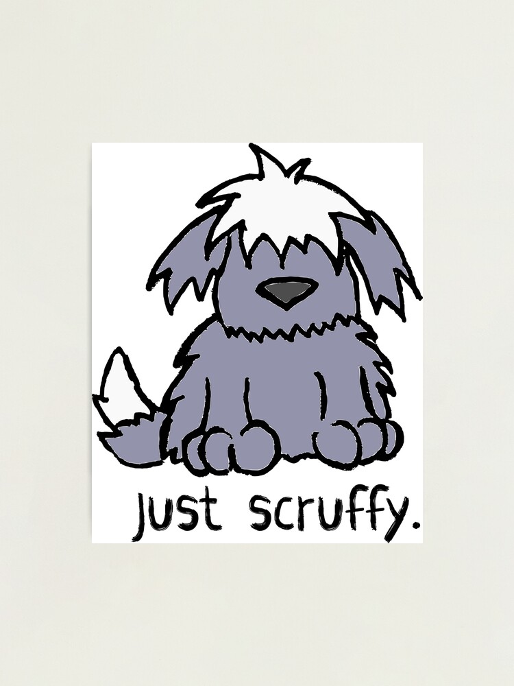 Scruffy Dog Sketch Nicola Hart Art Toots Border Terrier Art Print,
