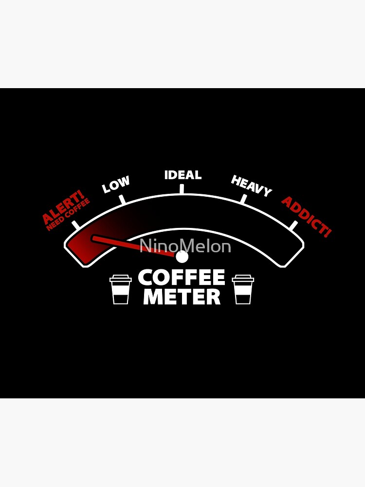 "Coffee Meter" Poster for Sale by NinoMelon | Redbubble