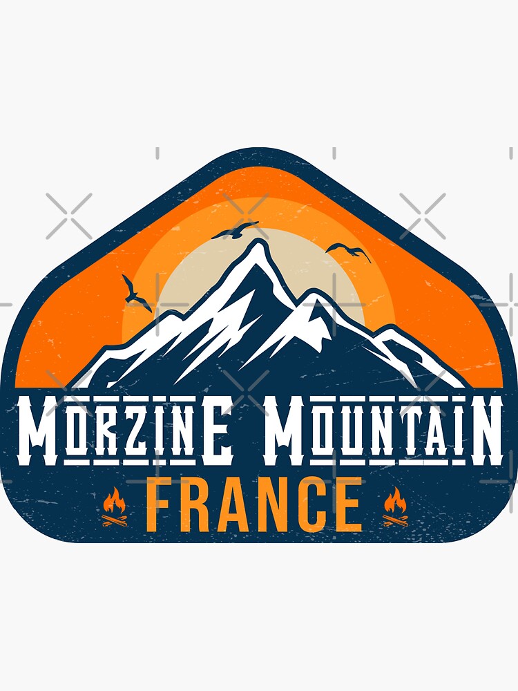 "Morzine France Mountain. French Alps" Sticker for Sale by MZTDesign ...