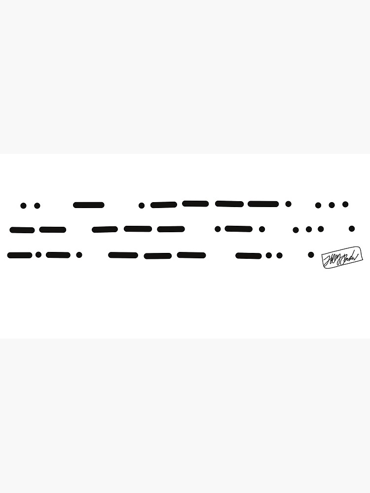 It’s Morse Code Premium Matte Vertical Poster Designed & Sold By Martin Smith