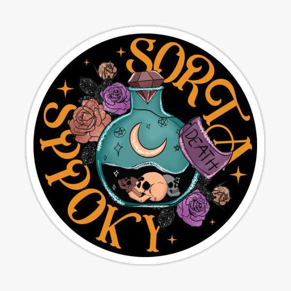 "SORTA SPOOKY t-shirt" Sticker for Sale by SnSshop | Redbubble