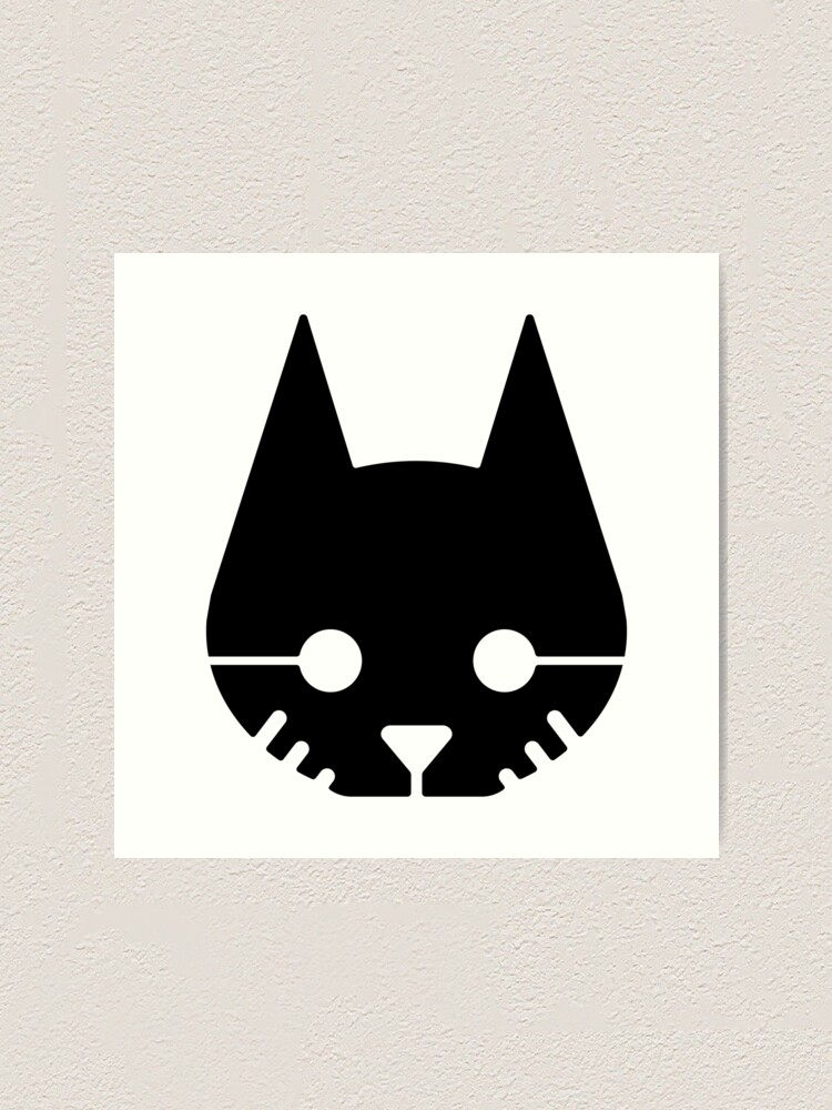 "Stray Cat Game Logo Icon Vector Black Fan Art" Art Print for Sale by ...