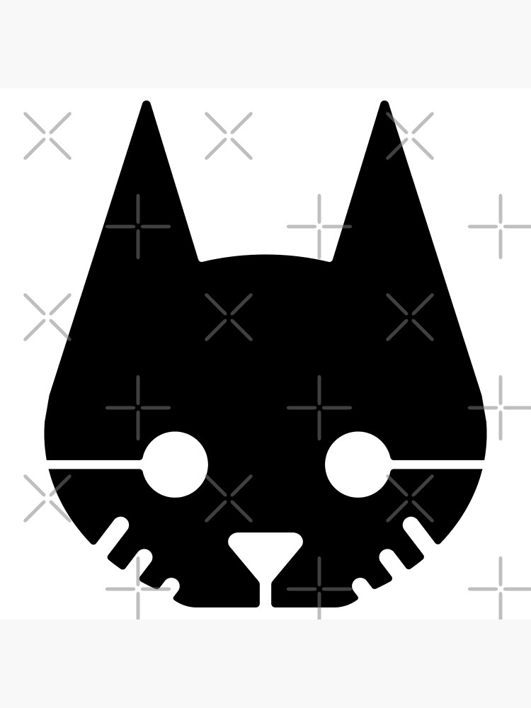"Stray Cat Game Logo Icon Vector Black Fan Art" Art Print for Sale by ...