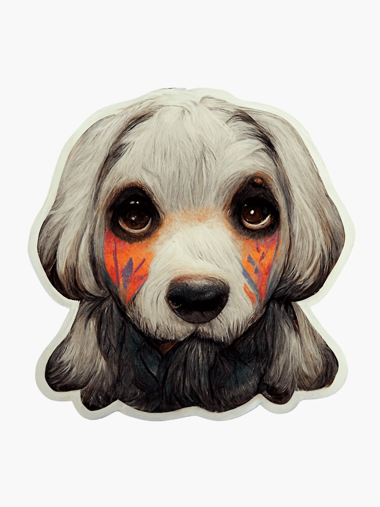 "sad puppy " Sticker for Sale by DONATELLO47 | Redbubble