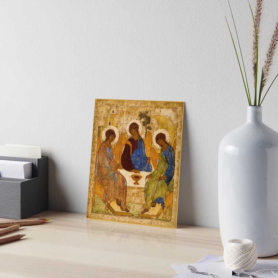 "Holy Trinity Painting Rublev Trinity Print Icon Christian Religious ...