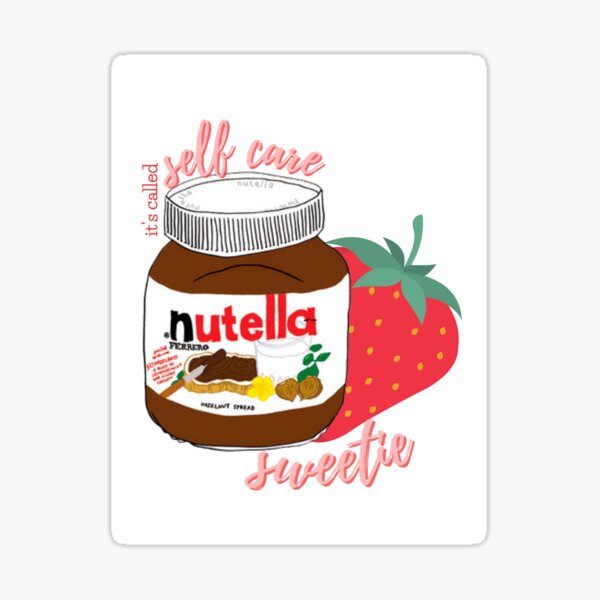 "Nutella and Strawberries" Sticker for Sale by briannatocco | Redbubble