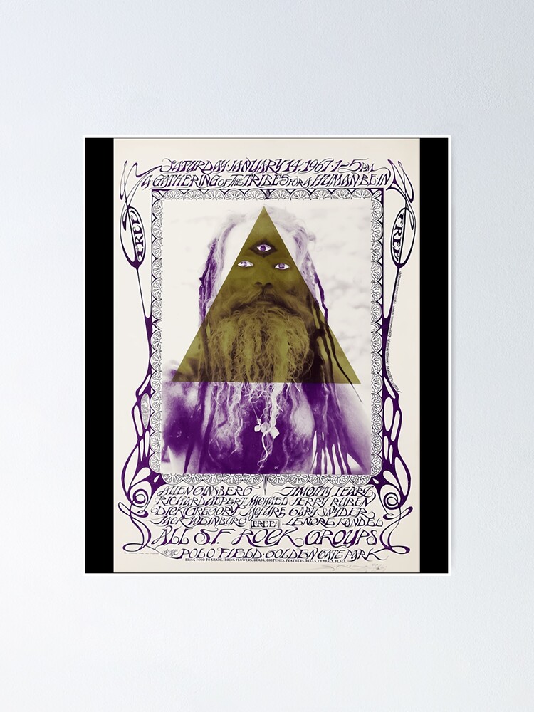 "Favorite Allen Ginsberg And Timothy Leary Concert Poster Music Vintage ...