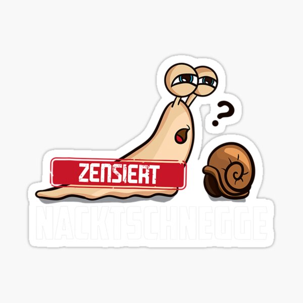 "Snail slug slug Censored Joke fun " Sticker for Sale by JoelBlind ...