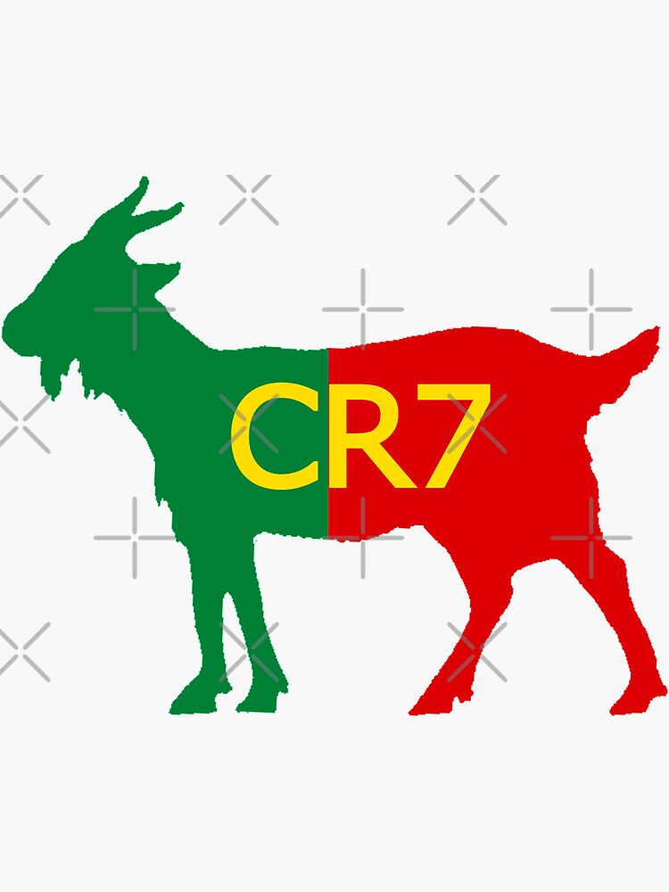 "CR7 GOAT Tuga 2" Sticker for Sale by VRedBaller | Redbubble