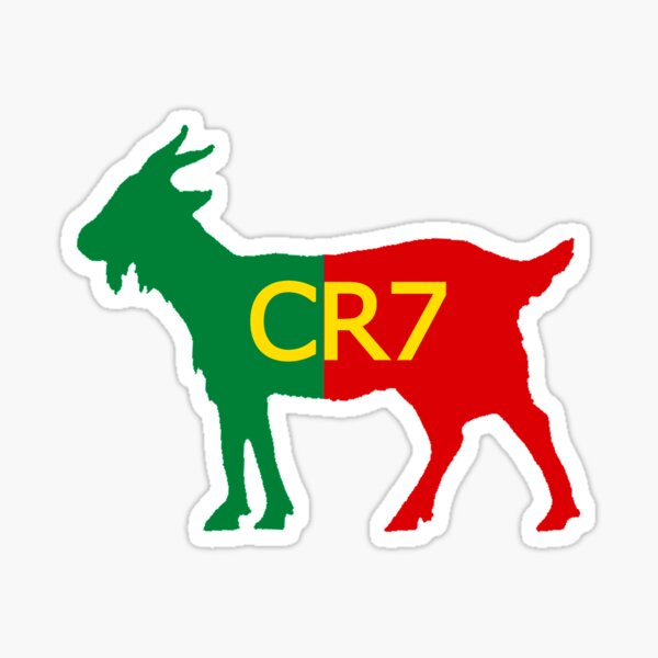 "CR7 GOAT Tuga 2" Sticker for Sale by VRedBaller | Redbubble