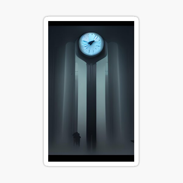 "Time Traveler's Station" Sticker for Sale by InnerLayersArt | Redbubble