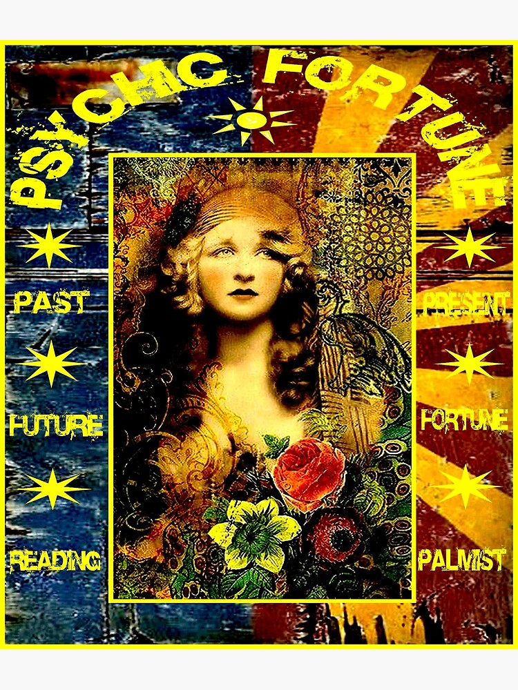 "PSYCHIC FORTUNE: Vintage Gypsy Readings Advertising Print" Canvas ...