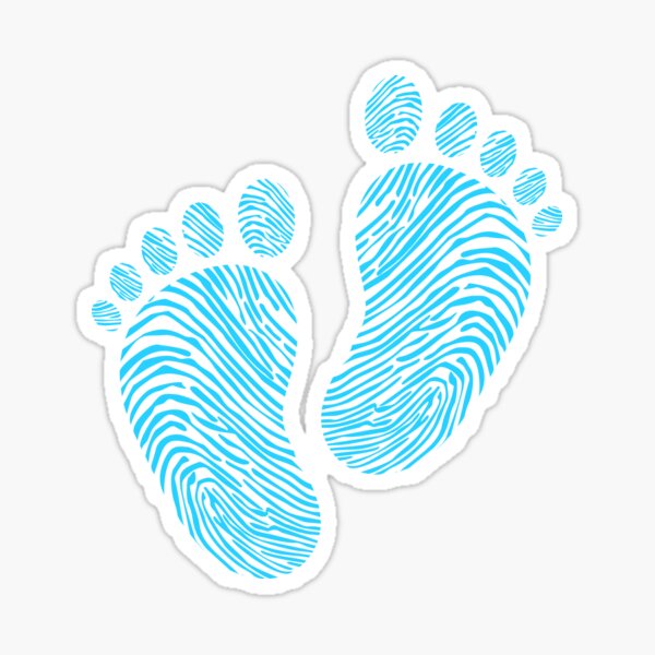 "Baby footsteps" Sticker by sashica | Redbubble
