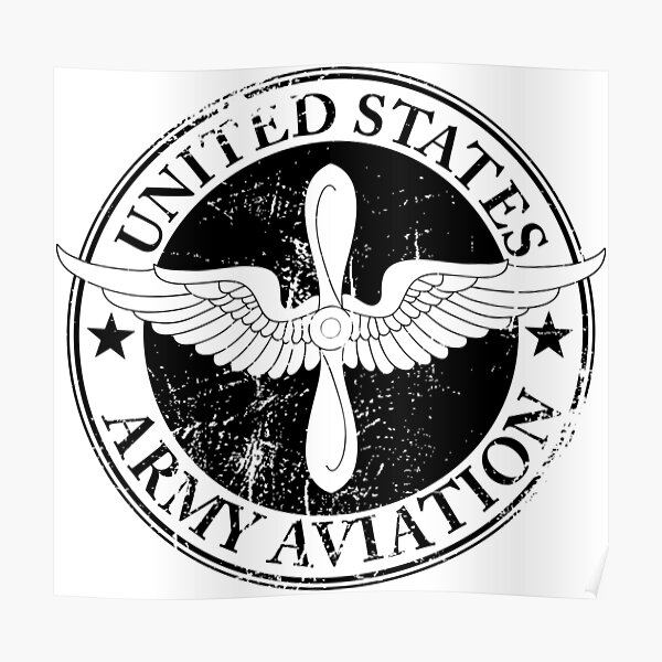 "Vintage Army Aviation Logo" Poster for Sale by BackShops | Redbubble