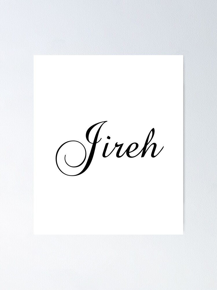 "Jireh - Christian" Poster for Sale by PhiloJourney | Redbubble