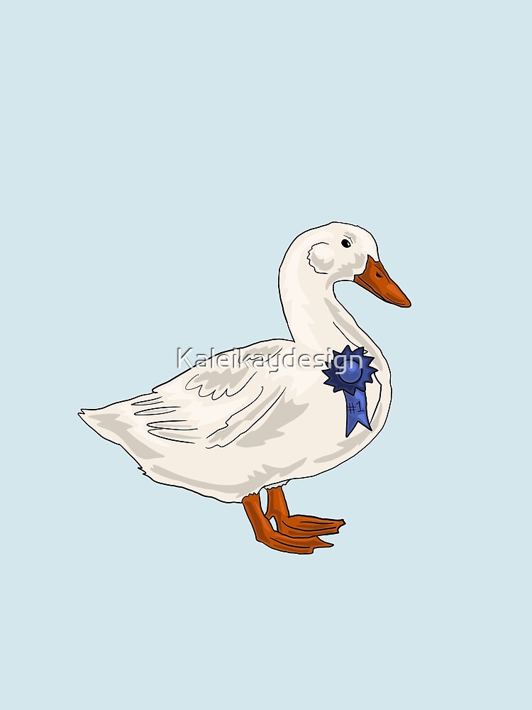 "#1 duck, duck with ribbon, winner duck" Poster for Sale by ...