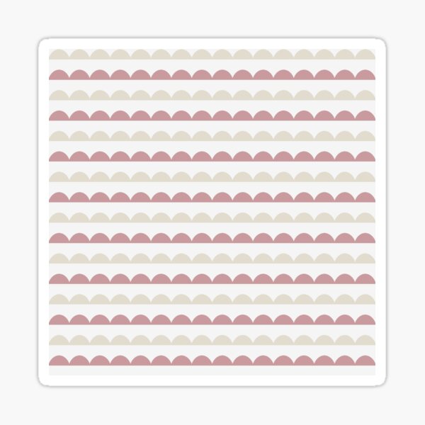 "Semi Circle Line Pattern" Sticker for Sale by TeraLynne | Redbubble