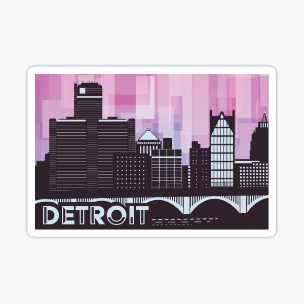 "Detroit Sticker" Sticker by mollyec | Redbubble