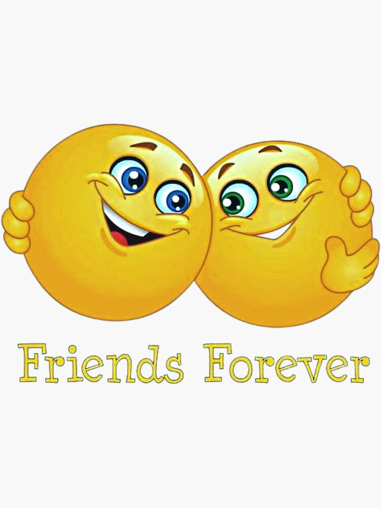 "Happy Friendship Day Emoji " Sticker for Sale by rajnagar1107 | Redbubble