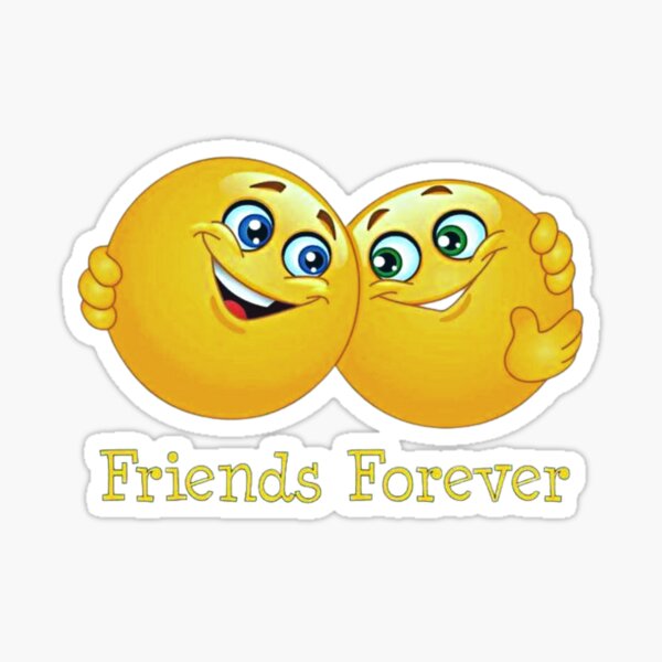 "Happy Friendship Day Emoji " Sticker for Sale by rajnagar1107 | Redbubble