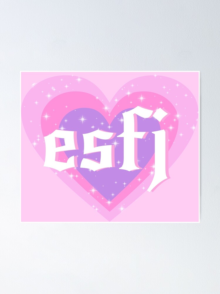 "esfj heart" Poster for Sale by venusbyliv | Redbubble