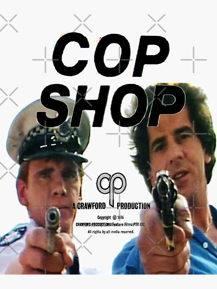 "Australian Classic TV Cop Shop" Sticker for Sale by Pedro4271 | Redbubble